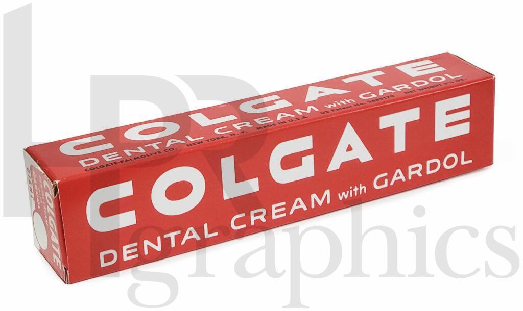 Toothpaste – Colgate Box – 1950s - Hand Prop Room