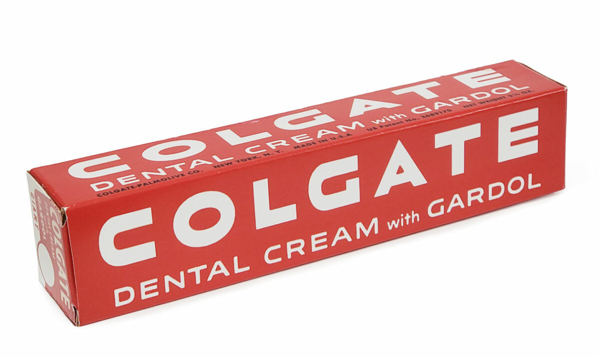 Toothpaste – Colgate Box – 1950s - Hand Prop Room