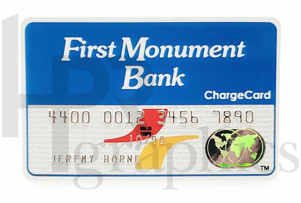Credit Card – First Monument – 1980s - Hand Prop Room