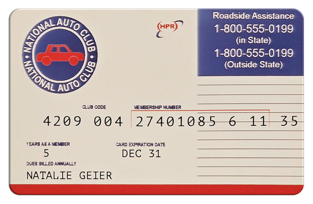 Athletic Gym Membership Card - Hand Prop Room